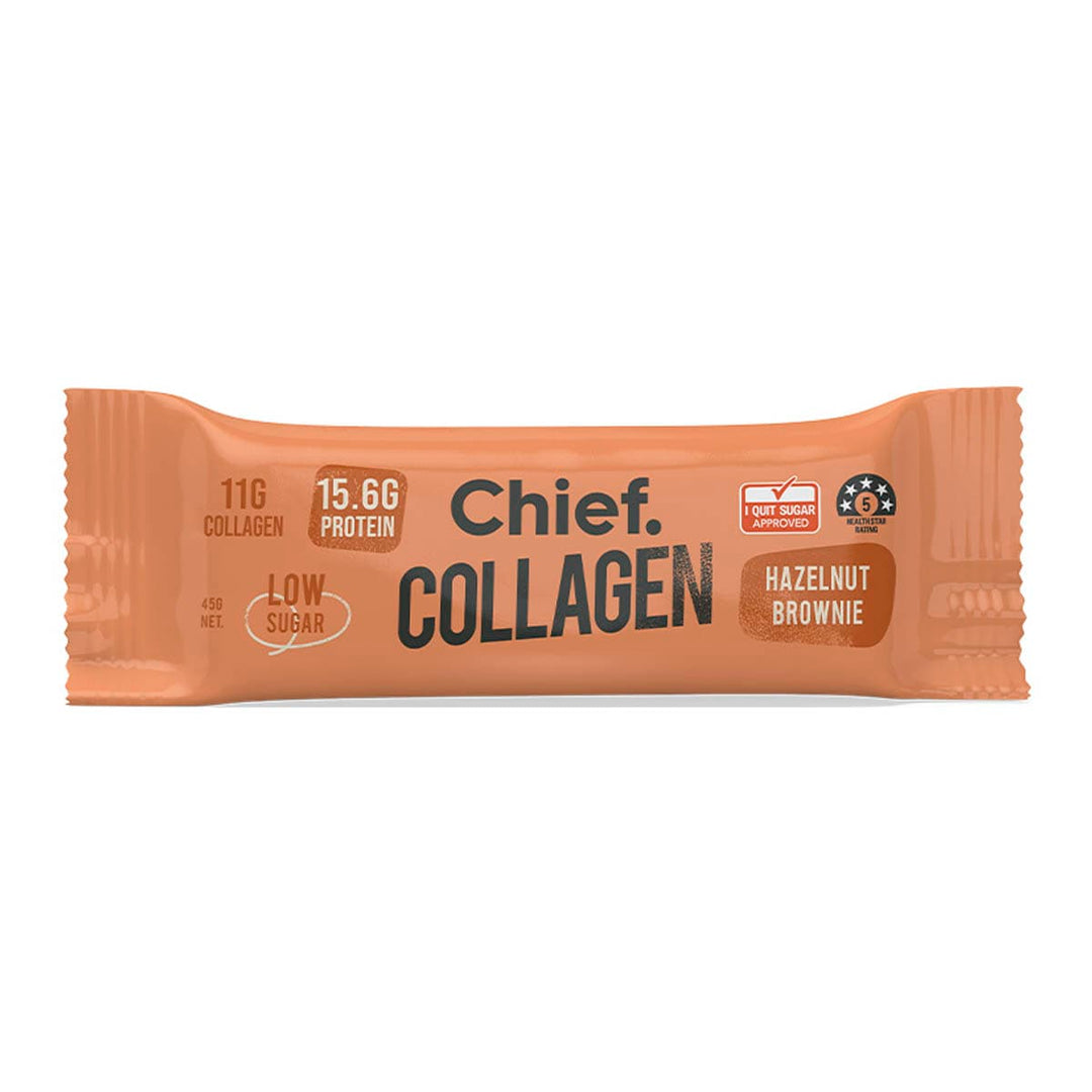 Chief Collagen Protein Bar - Hazelnut Brownie | Nourished Life AU