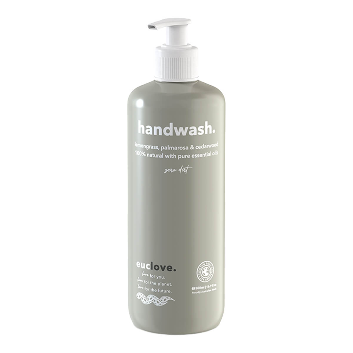 Euclove Natural Hand Wash - Lemongrass, Palmarosa & Cedarwood ...