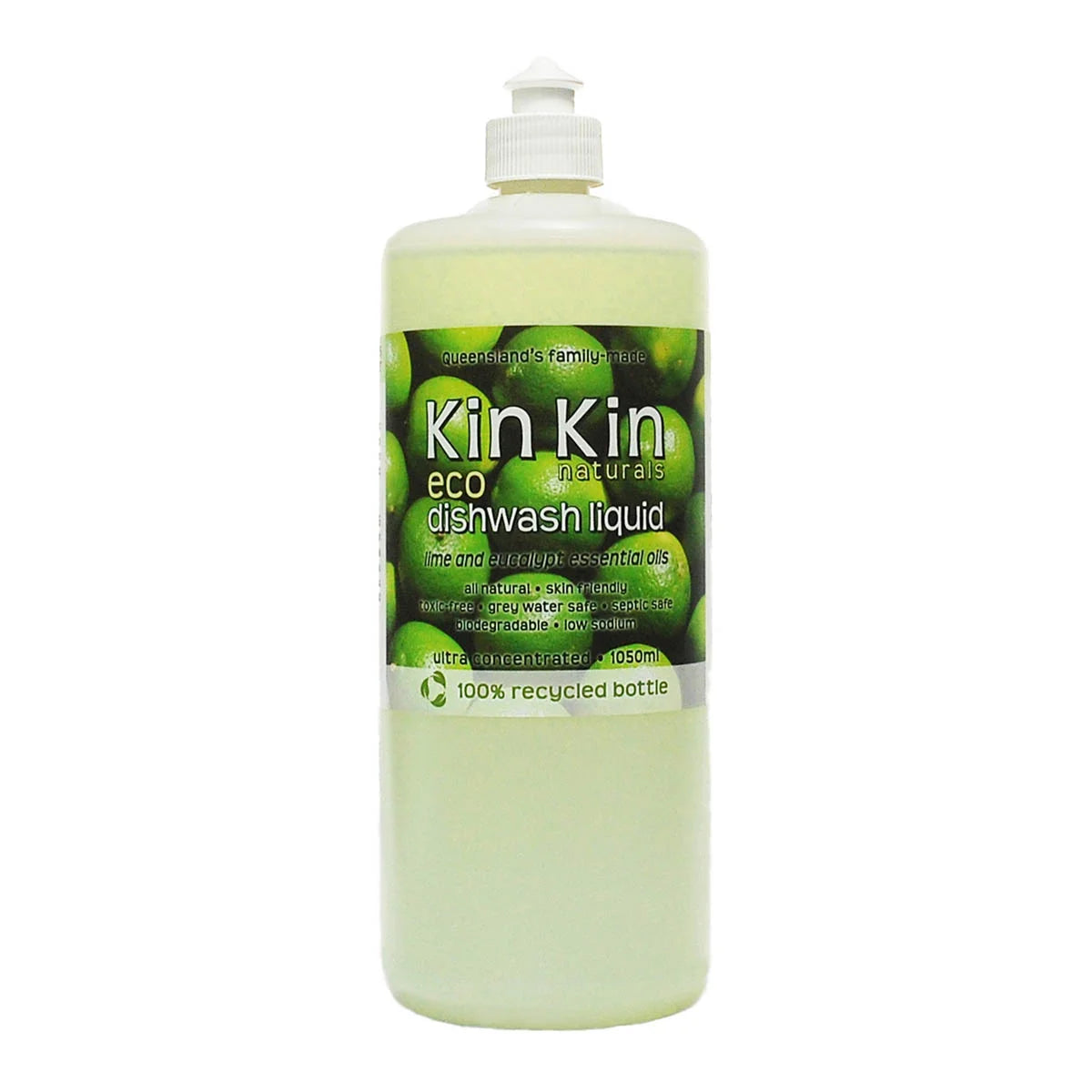 Kin Kin Naturals Eco Dishwash Liquid - Lime & Eucalypt | Nourished Life AU