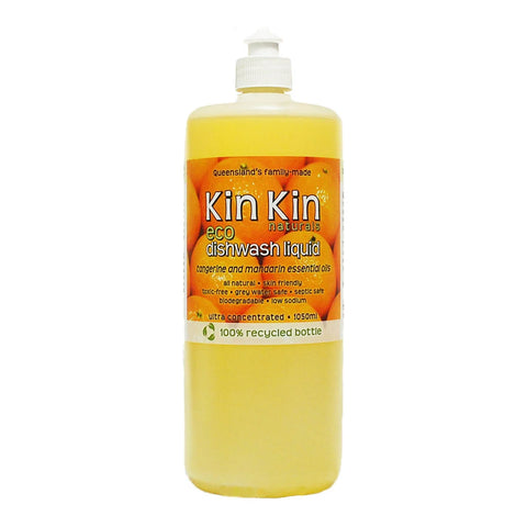 Kin Kin Naturals Eco Dishwash Liquid - Tangerine & Mandarin | Nourished ...