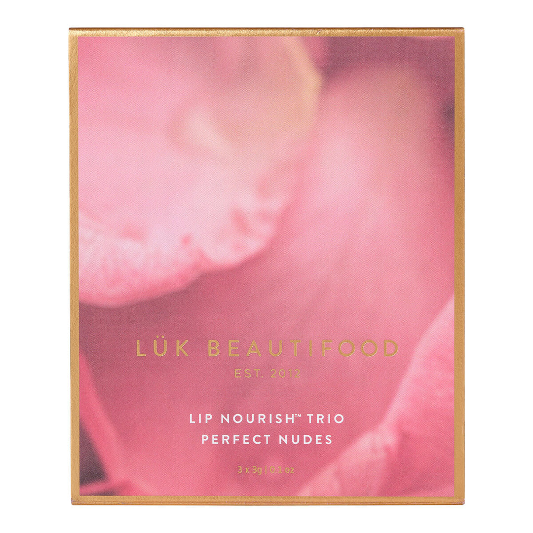 Luk Beautifood Lip Nourish Trio - Perfect Nudes | Nourished Life AU