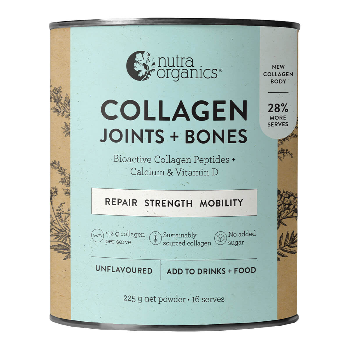 Nutra Organics Collagen Joints + Bones | Nourished Life AU