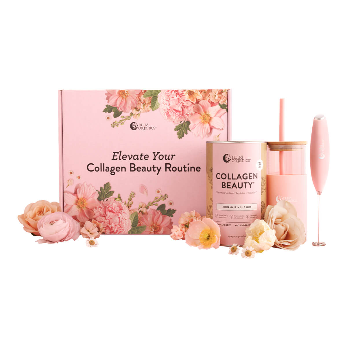 Nutra Organics Let's Glow Collagen Gift Box | Nourished Life AU