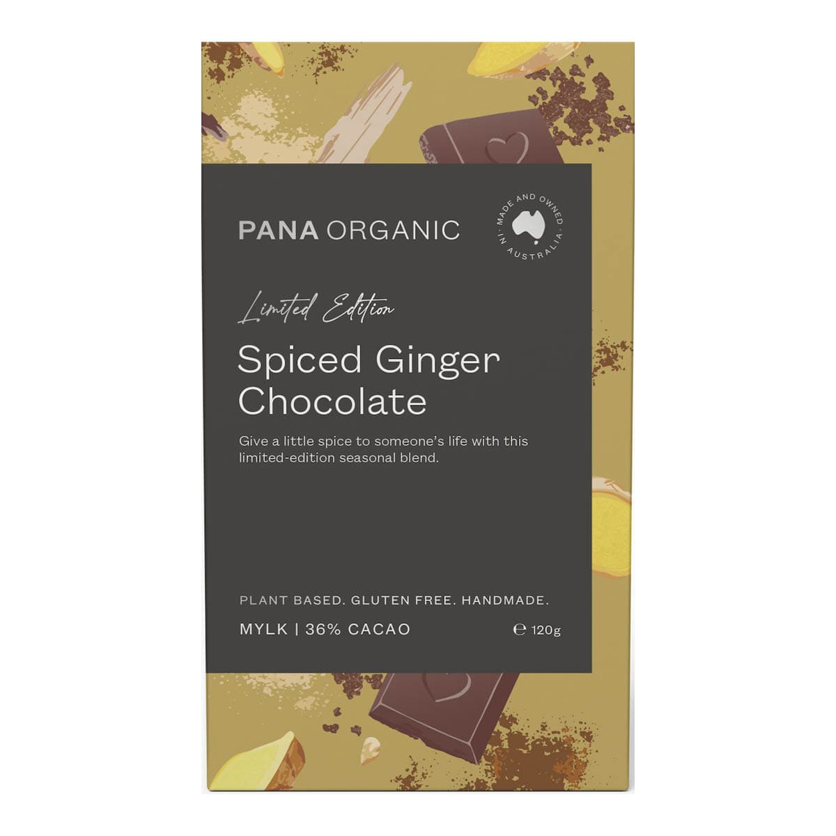 Pana Organic Spiced Ginger Chocolate | Nourished Life AU