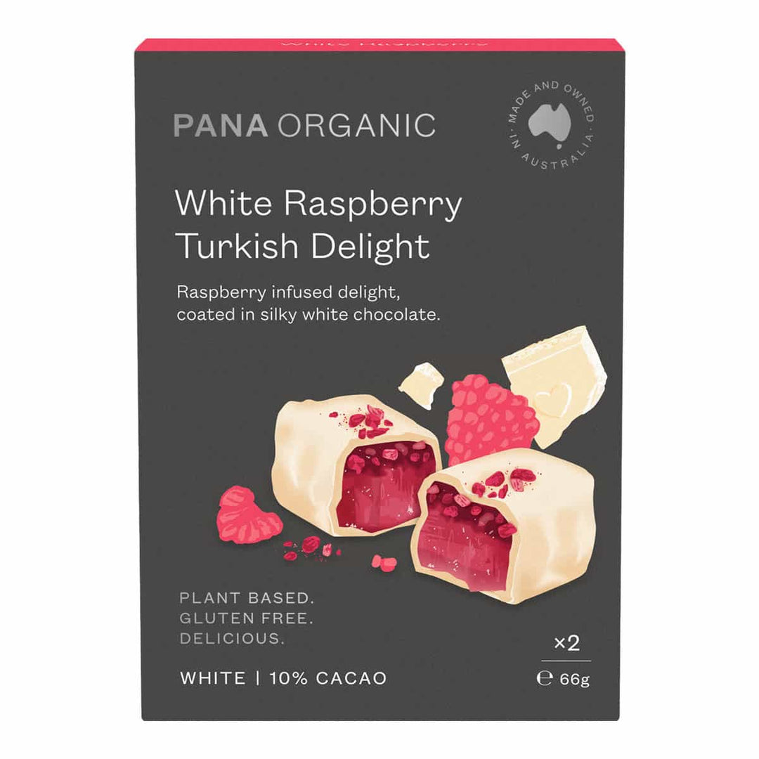 Pana Organic White Raspberry Turkish Delight - Twin Pack | Nourished ...