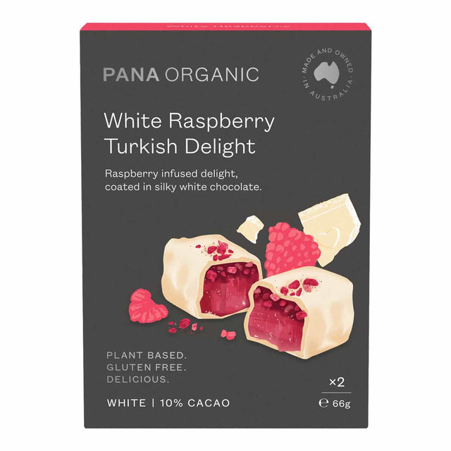 Pana Organic White Raspberry Turkish Delight - Twin Pack | Nourished ...