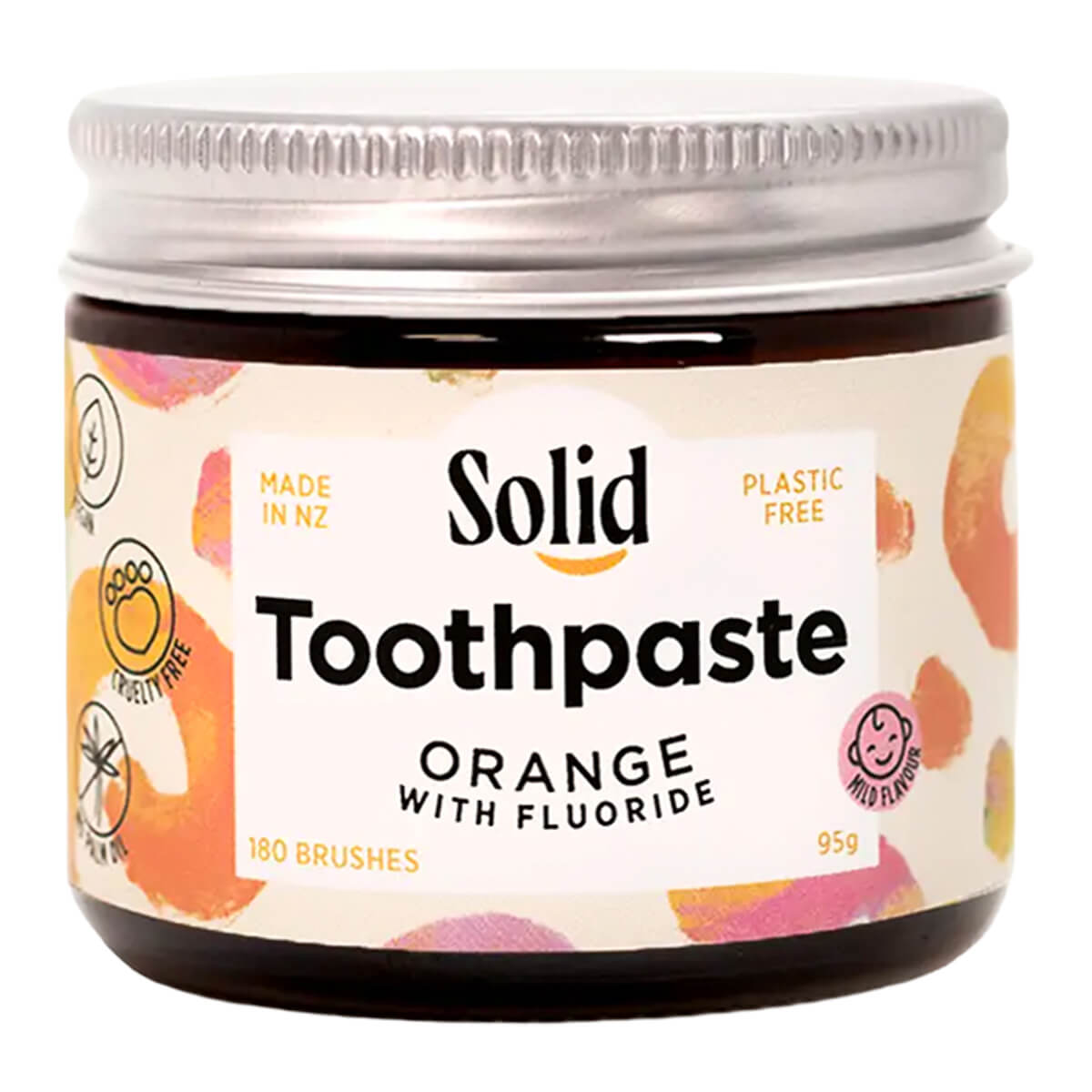 Solid Toothpaste - Orange with Fluoride | Nourished Life AU