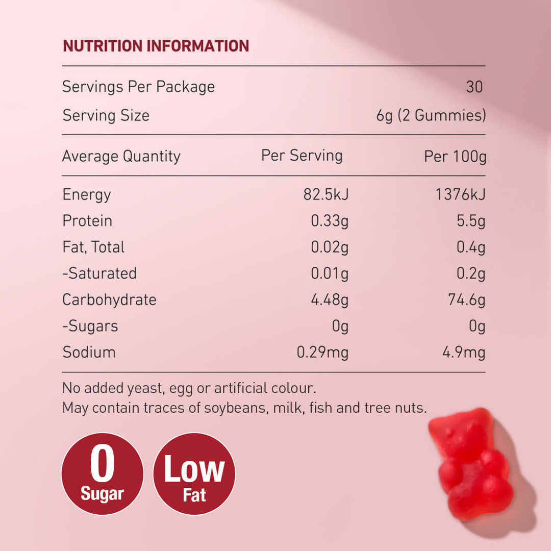 Unichi Collagen, Beauty & Immunity Gummies | Nourished Life AU