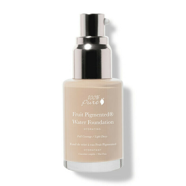 100% Pure Cosmetics Fruit Pigmented Full Coverage Water Foundation ...